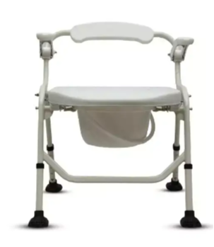Medemove Deluxe Commode Chair with Armrest Soft Cushion - Medequip ...