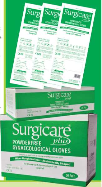 Surgicare Plus Gynaecological Powderfree Gloves - Kanam Latex ...