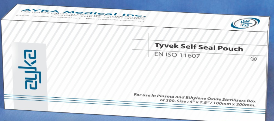 Tyvek Self Seal Pouches - Sterilization Packaging Accessories - Ayka ...