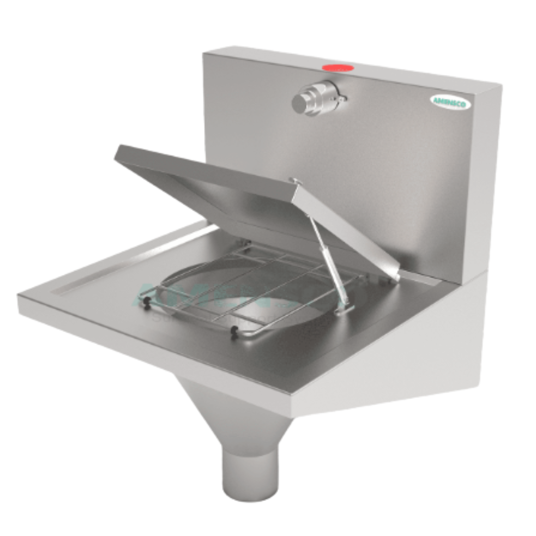 Slope Hopper Medical Sink by AMENSCO Medical Technologies