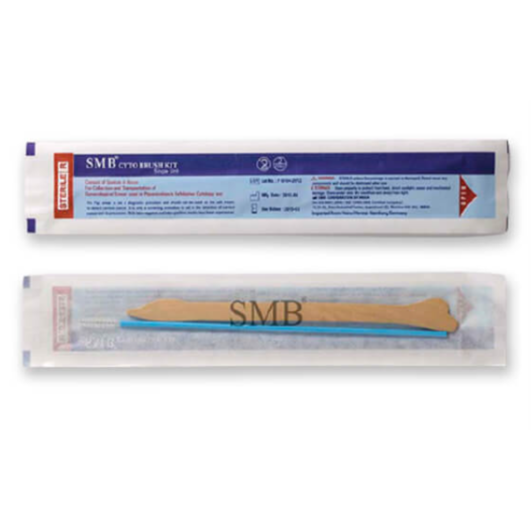 SMB® Cyto Brush Kit – Pap Smear Sampling Kit with Ayres Spatula & Gynobrush