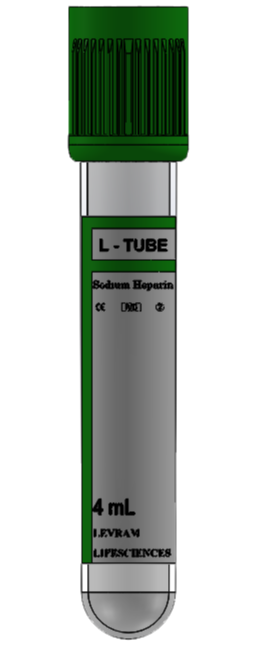 L-TUBE Double Cap Sodium and Lithium Heparin - Blood Collection Tubes ...
