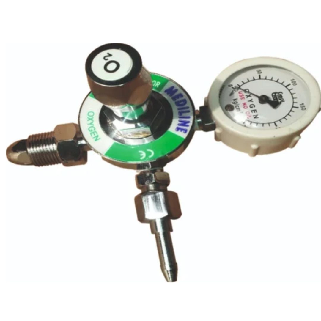 SS Single Stage Flow Meter With Regulator - Mediline Engineers