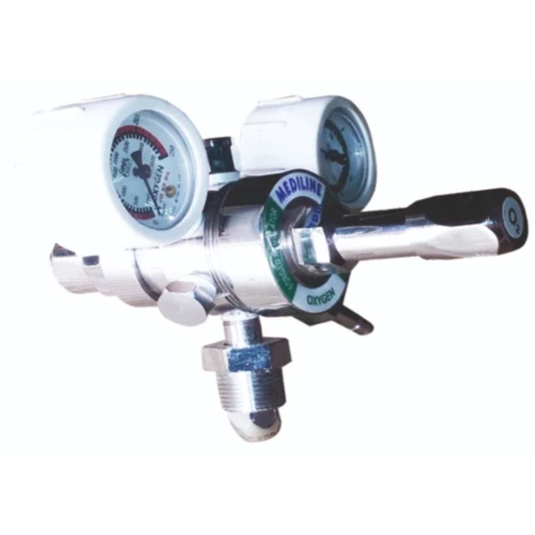 SS Single Stage Flow Meter With Regulator - Mediline Engineers