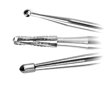 Durable Stainless Steel E.N.T. Cutting Burs | Decibell's Gold Prosthesis
