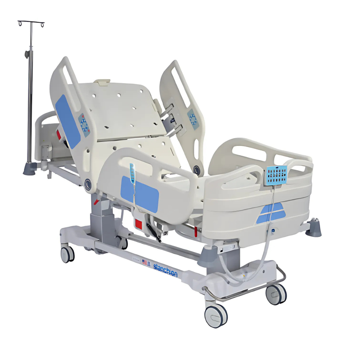 Stanchion Five-Section Column ICU Bed - electric ICU hospital bed ...