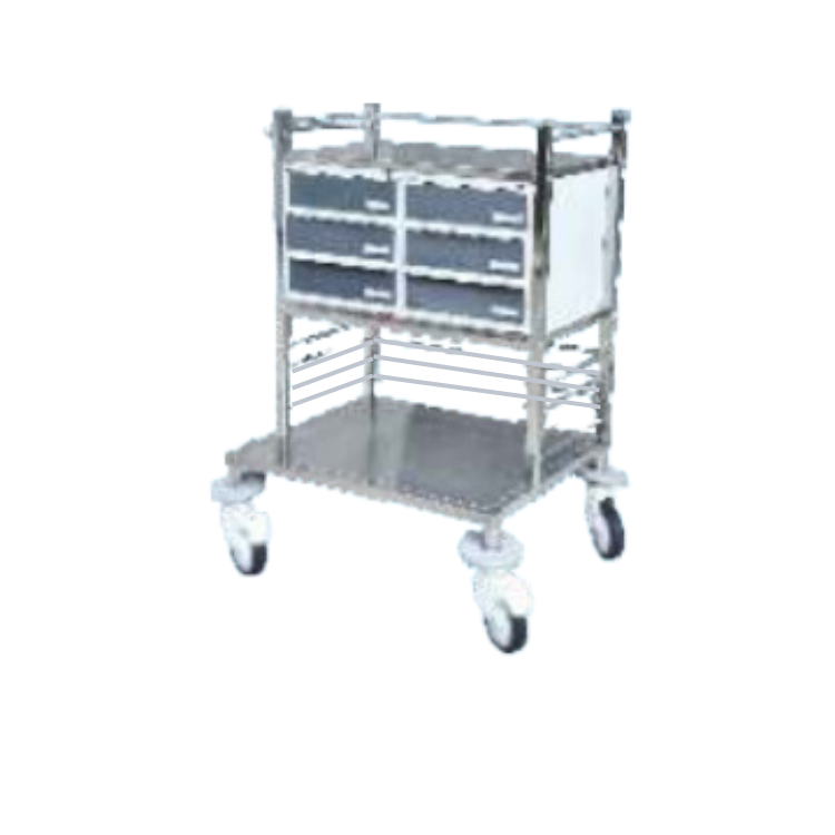 TMS-5012 S.S. Half Crash Cart Trolley - Times Medicare Systems | Medzell