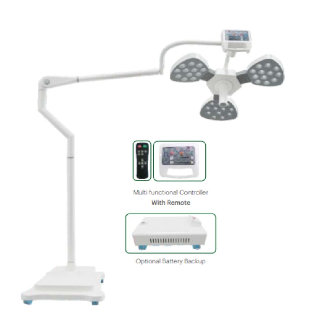 Veego 3 Mobile Surgical Lights - Buy LED Mobile Single Dome Surgical Lights
